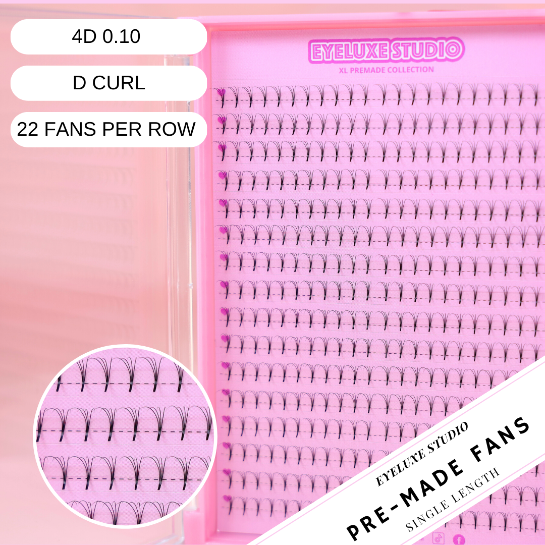 XL 4D PRE-MADE FANS – Eyeluxe Studio